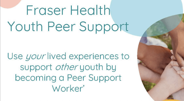 Fraser Health Youth Peer Support Program - Fall 2023 Training