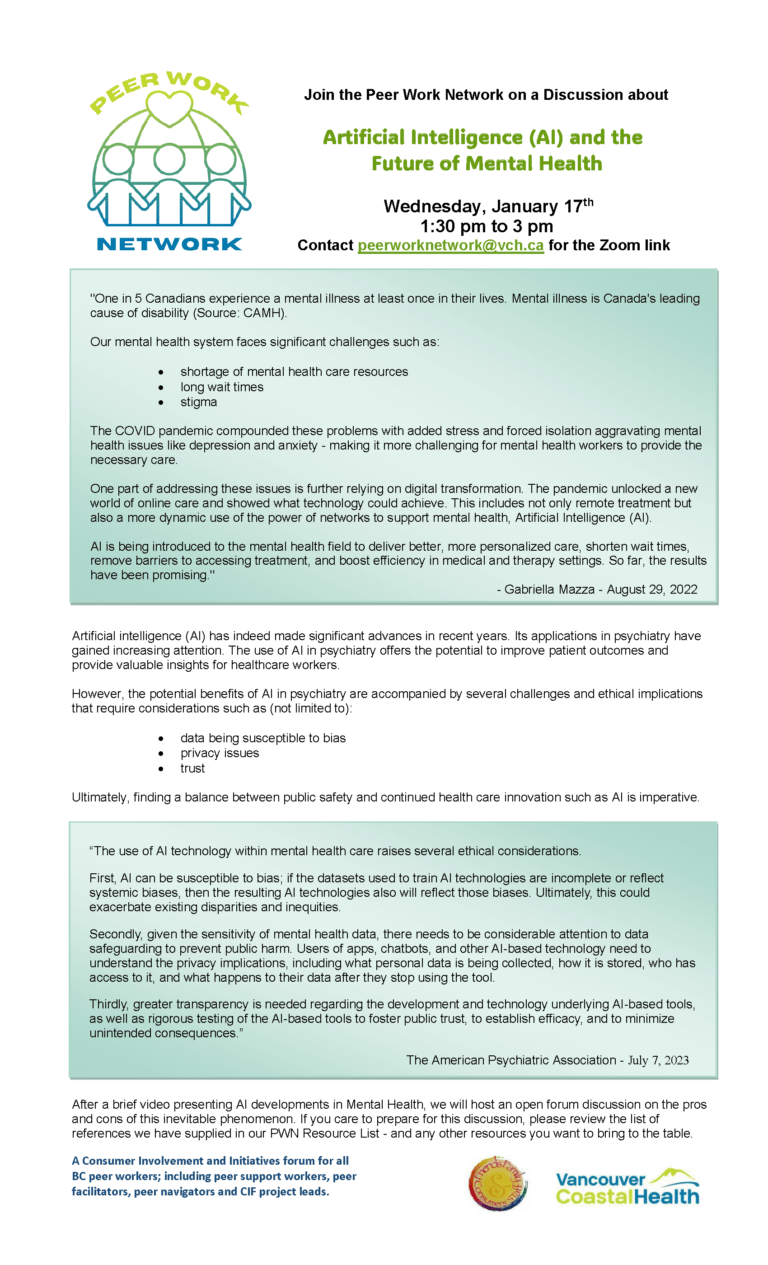 Peer Work Network | Programs | Spotlight on Mental Health