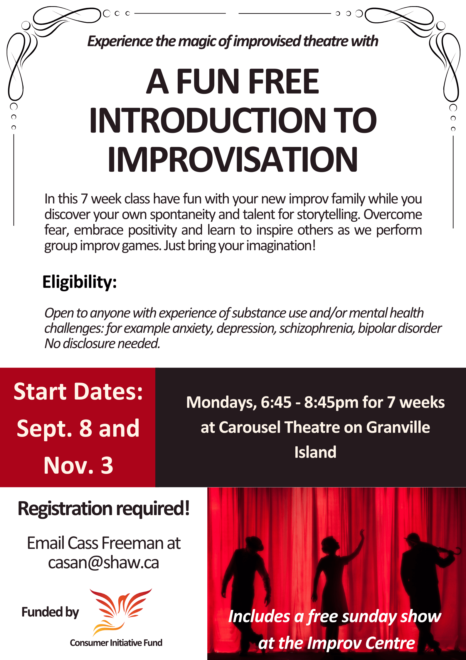 CIF Project Page - Intro to Improvisation | Spotlight on Mental Health